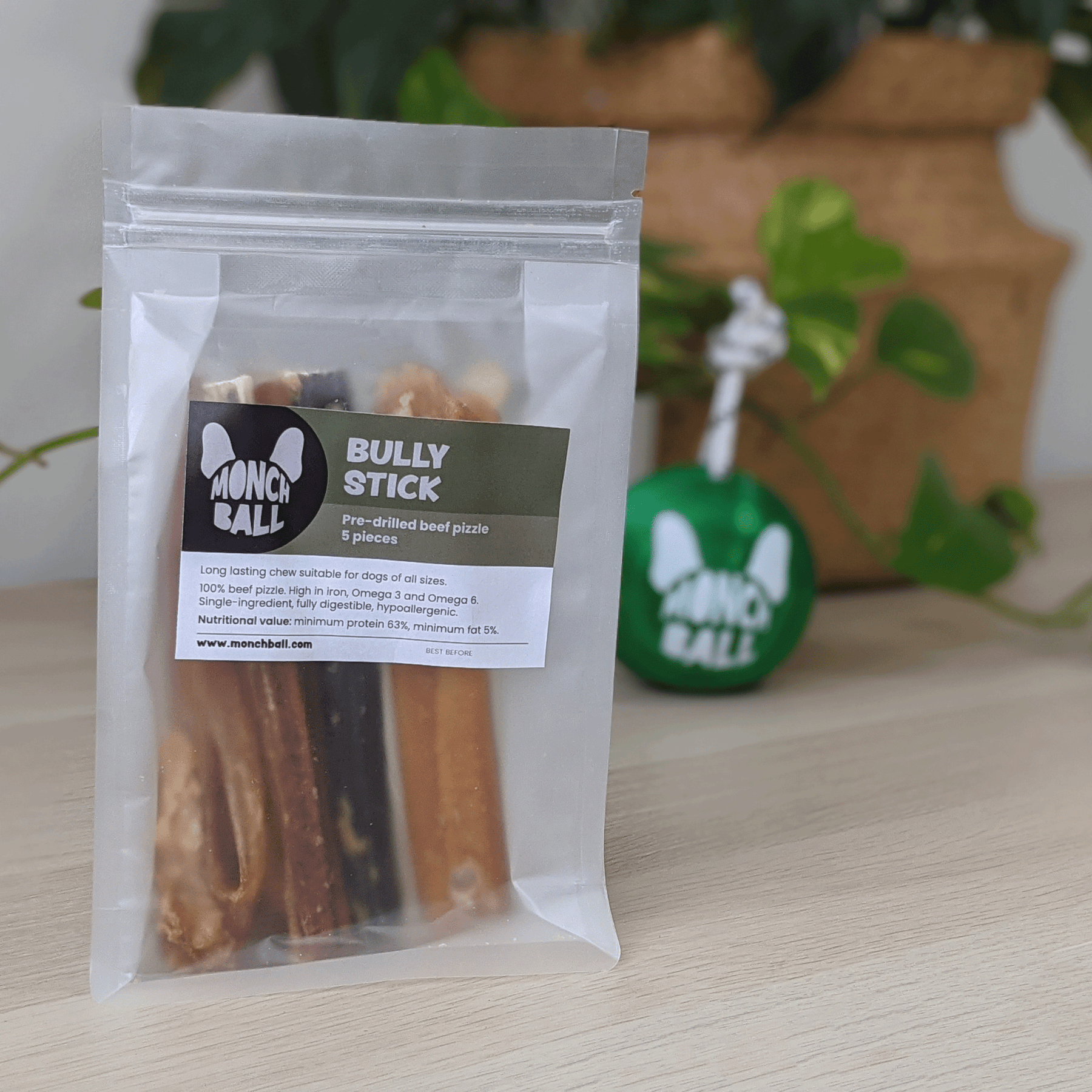 Bully Sticks - 5 Pieces – Monchball